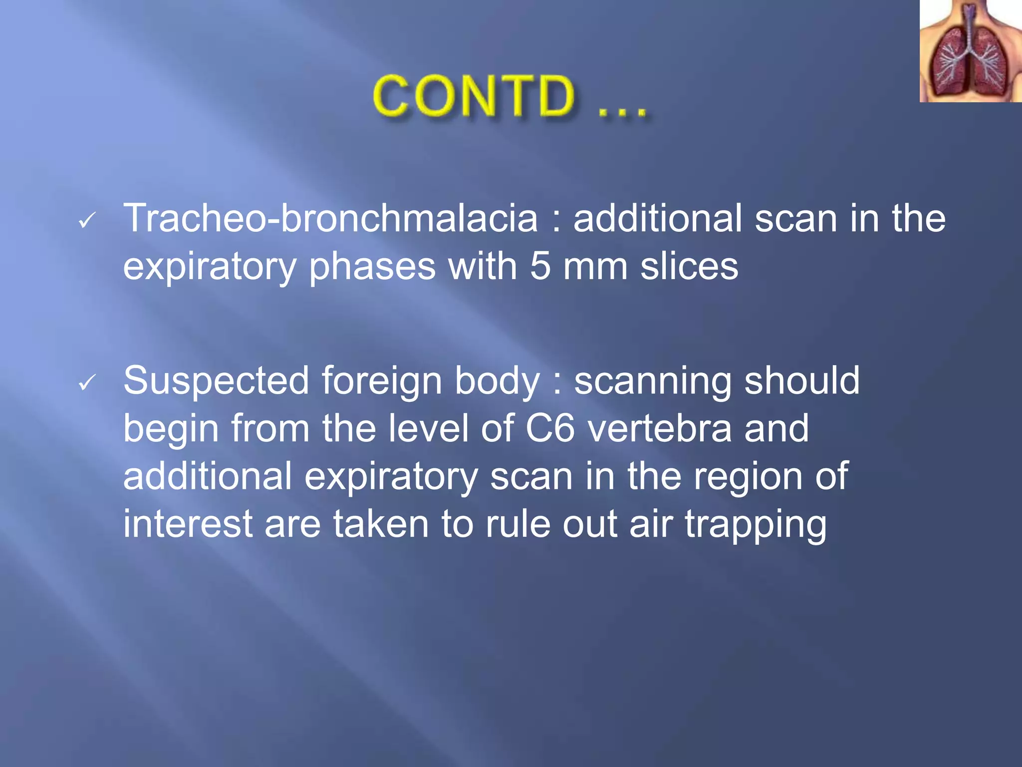 CT Procedure of Thorax (CT Chest) | PPTX