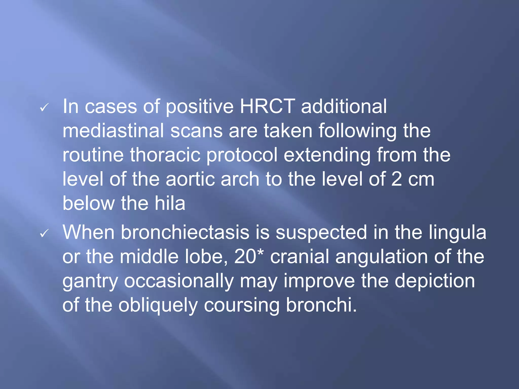 CT Procedure of Thorax (CT Chest) | PPTX