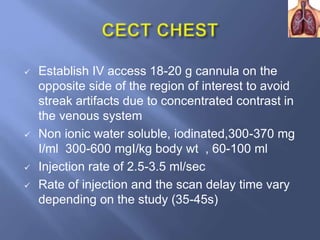 CT Procedure of Thorax (CT Chest) | PPTX