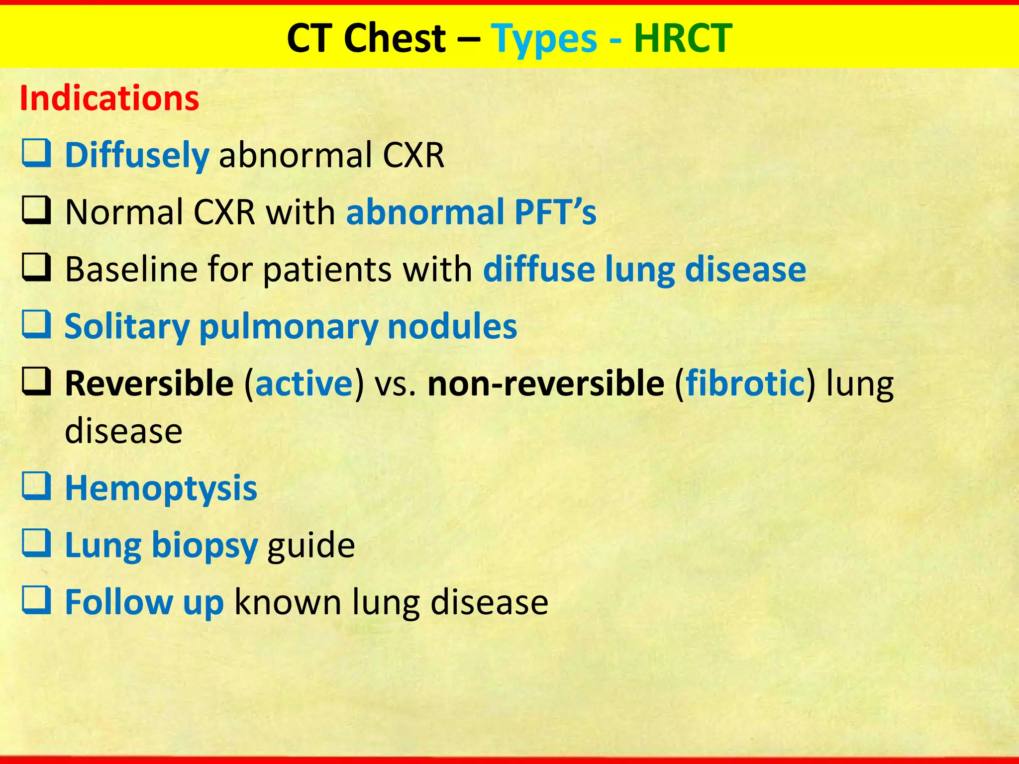 Ct chest fundamentals | PDF