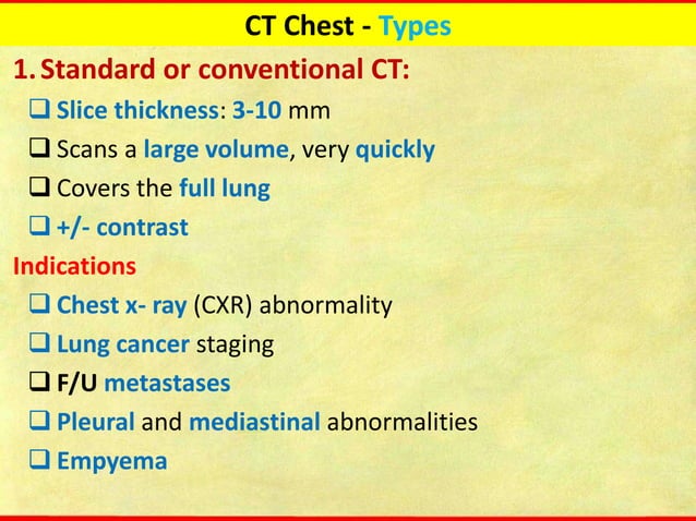 Ct chest fundamentals | PDF