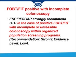 CT-Colonography: clinical indications | PPTX