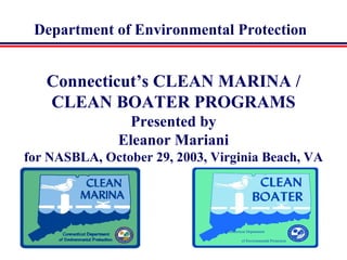 Connecticut Clean Marina Program | PPT
