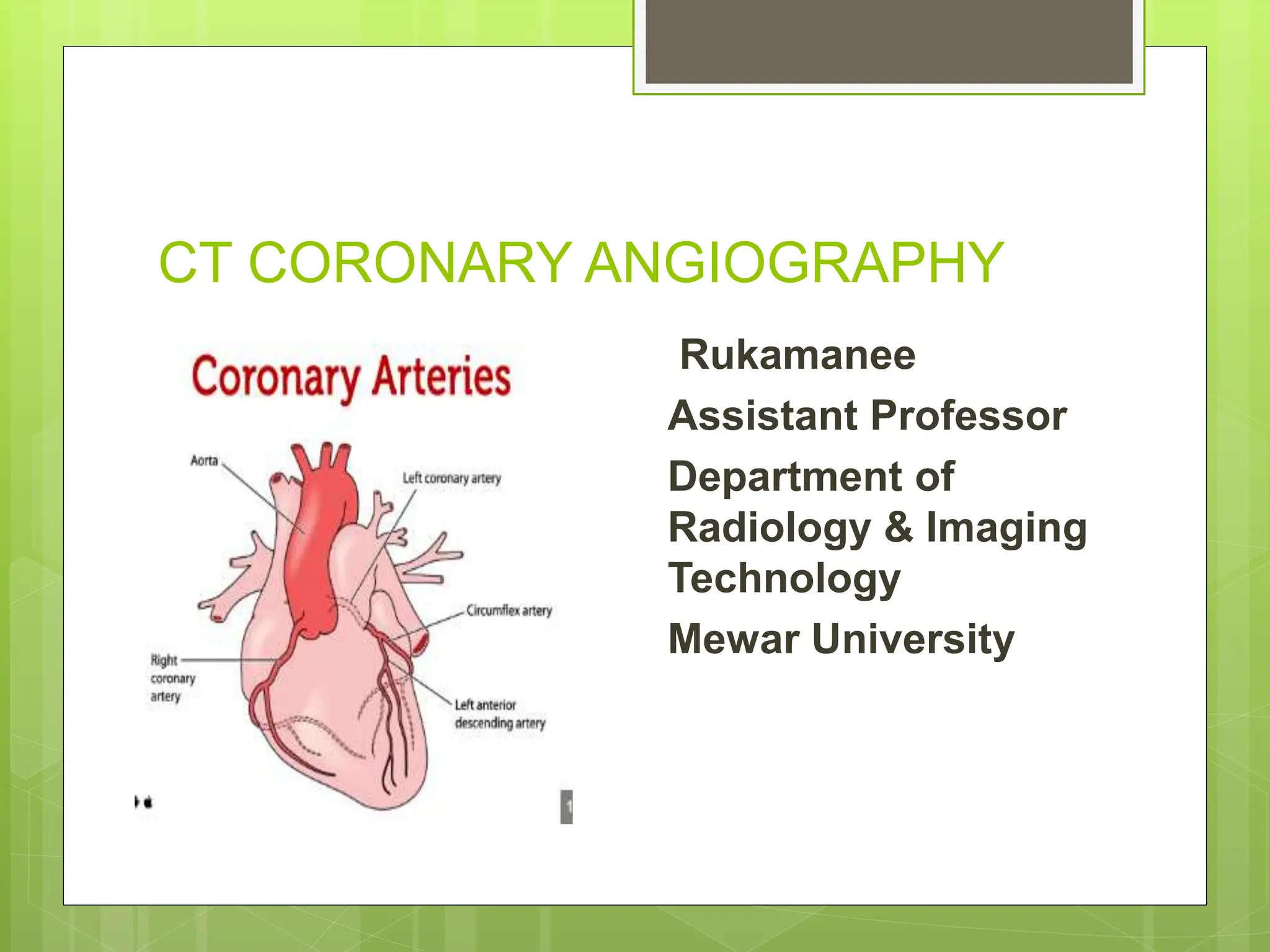 CT Coronary Angiography.pptx, eart muscle) Acute angina (type of chest ...