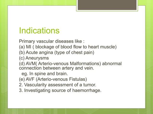 CT Coronary Angiography.pptx, eart muscle) Acute angina (type of chest pain) Aneurysms | PPT