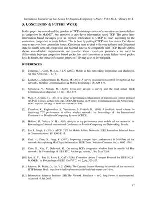 Ctcp a cross layer information based tcp for manet | PDF