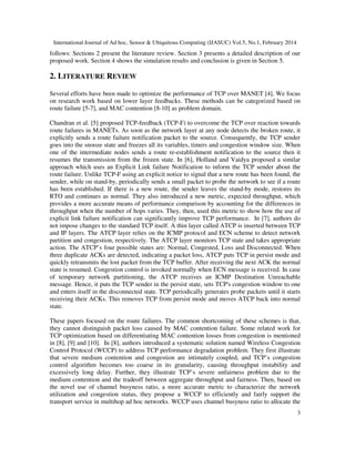 Ctcp a cross layer information based tcp for manet | PDF