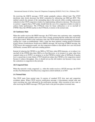 Ctcp a cross layer information based tcp for manet | PDF