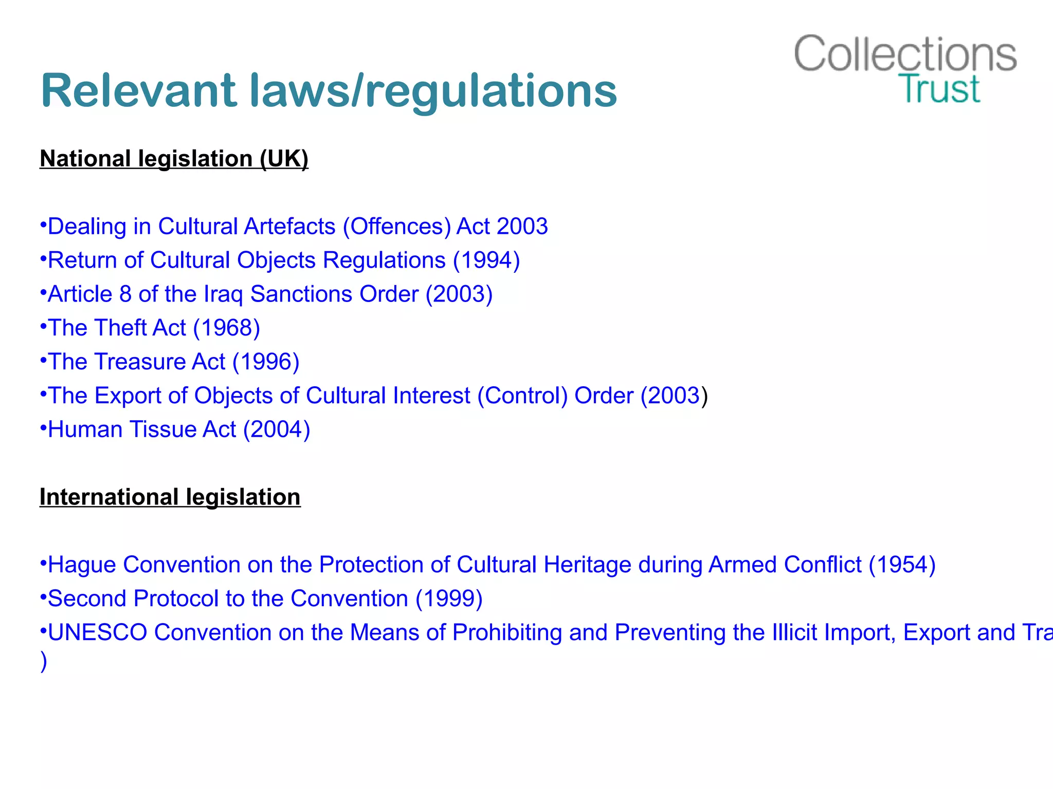 Cultural Property - an introduction | PPT
