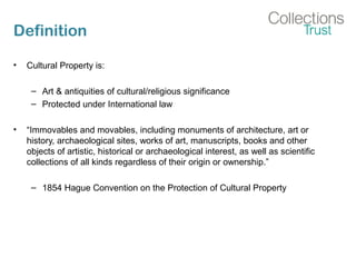 Cultural Property - an introduction | PPT