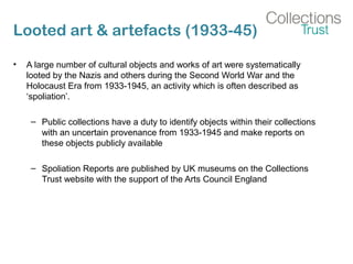 Cultural Property - an introduction | PPT