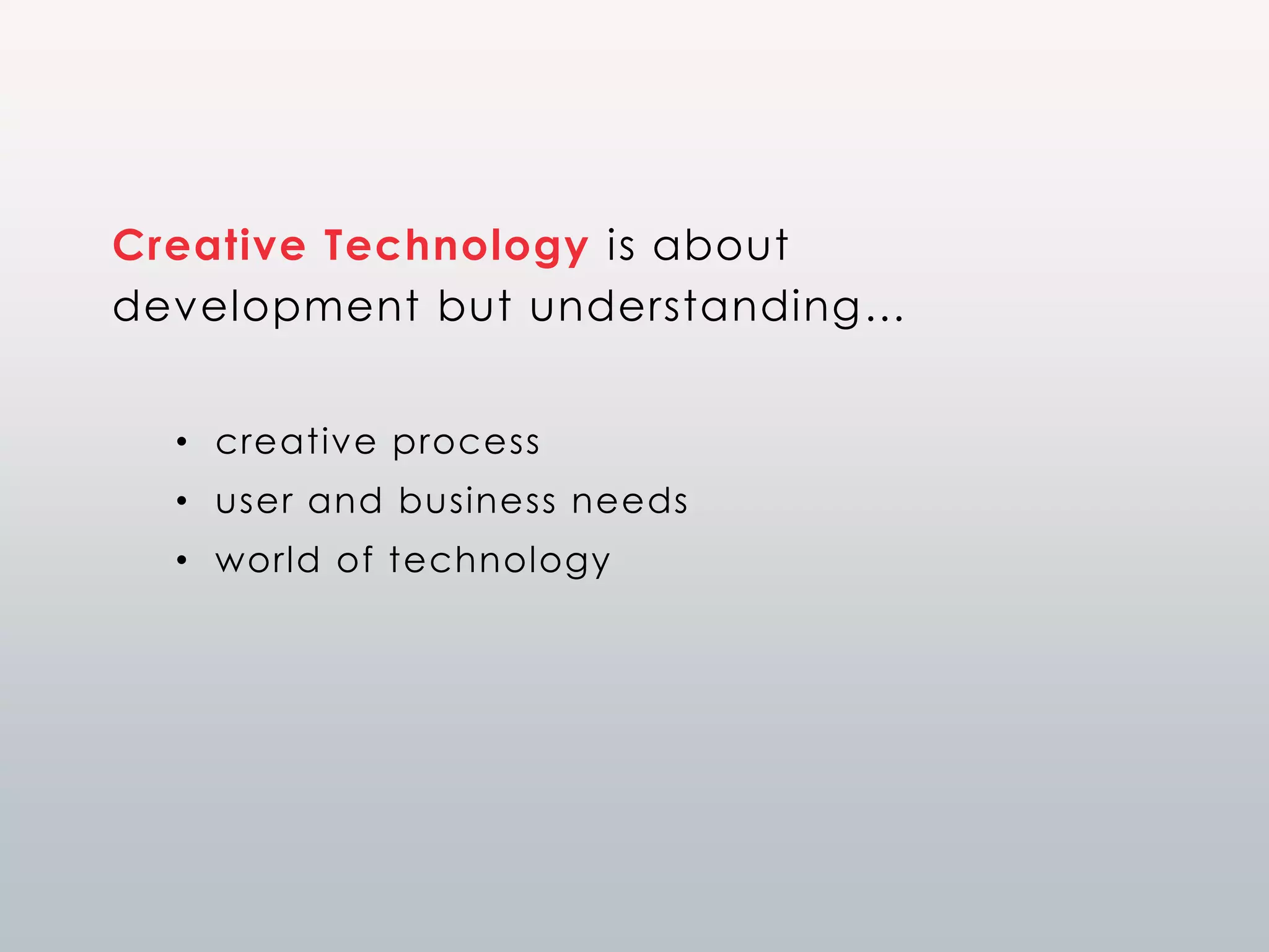 Creative Technology Design | PPTX