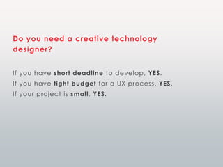 Creative Technology Design | PPTX