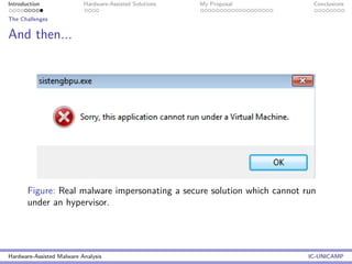 Hardware-Assisted Malware Analysis | PPT