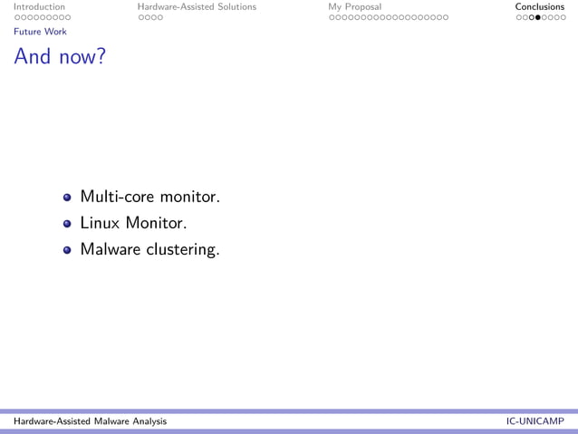 Hardware-Assisted Malware Analysis | PPT