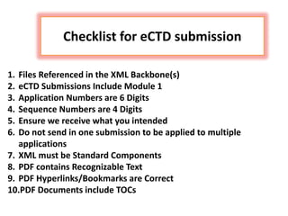 common technical document vs electronic common technical document | PPTX