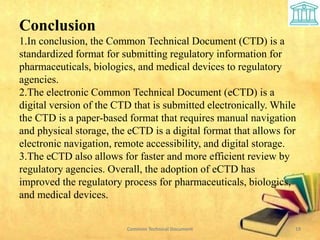 Common technical Documents For B.Pharm, M.pharm | PPT