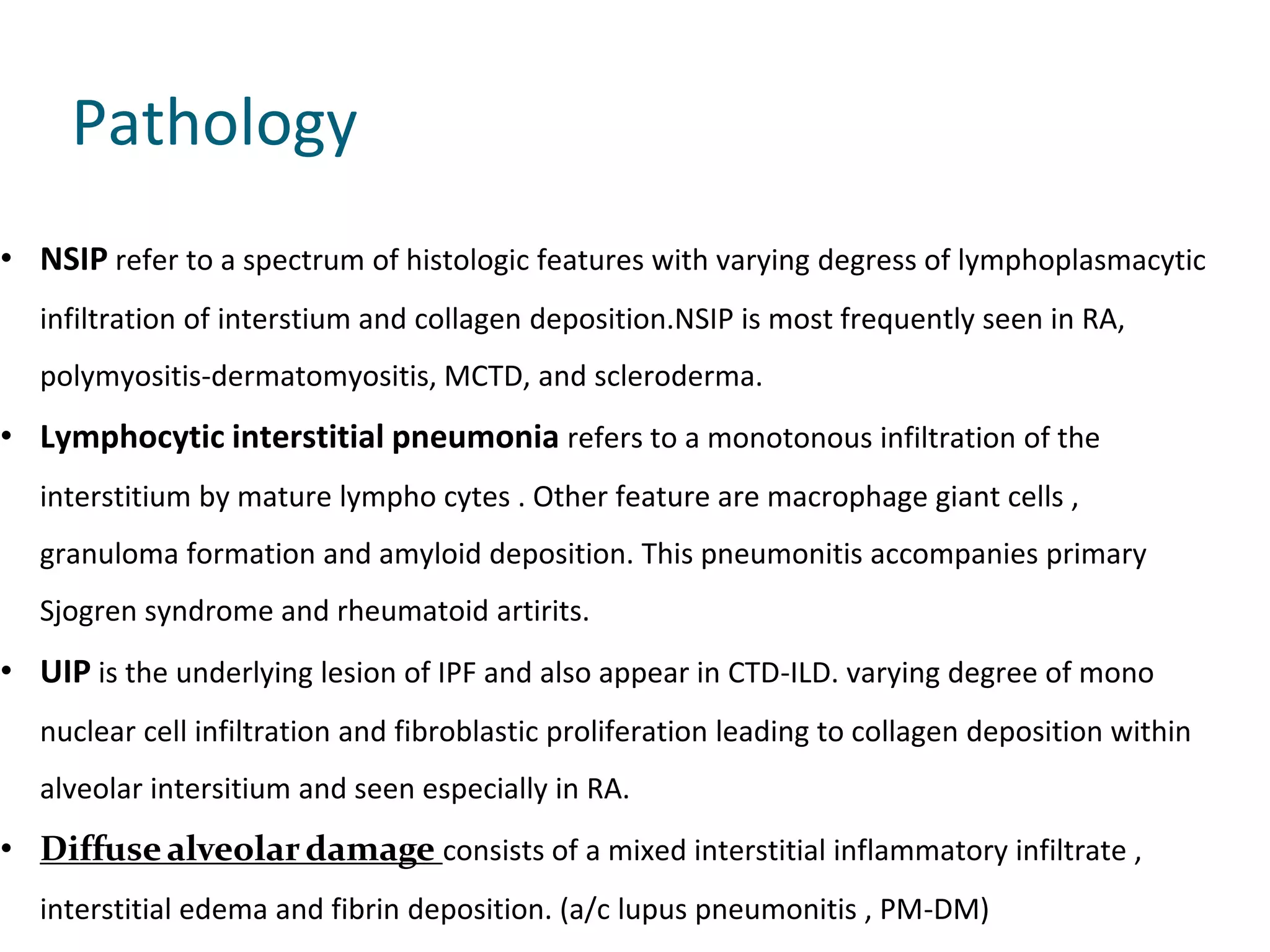 CTD-ILD.pptx | Skin and Dermatology | Diseases and Conditions