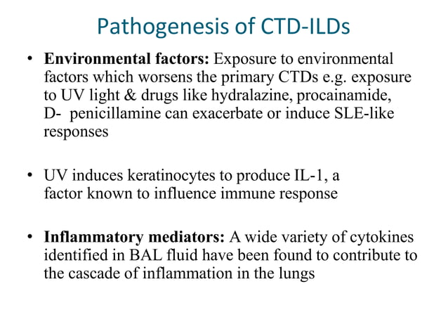 CTD-ILD.pptx | Skin and Dermatology | Diseases and Conditions