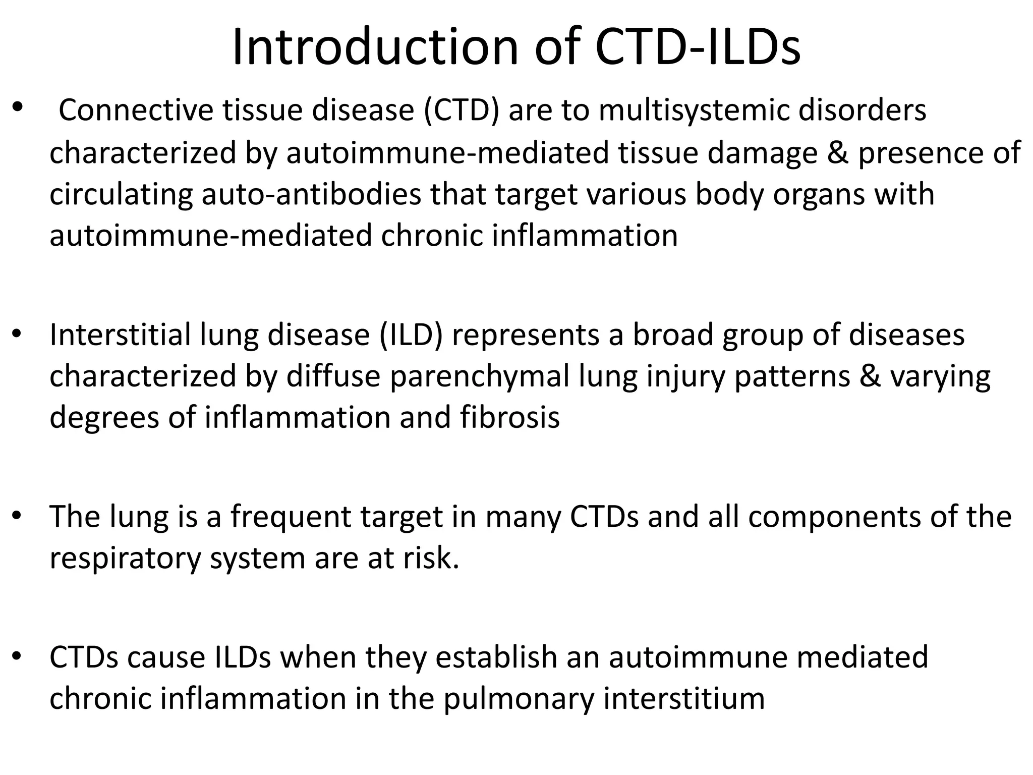 Connective tissue Disease associated Interstitial Lung Disease | PPTX