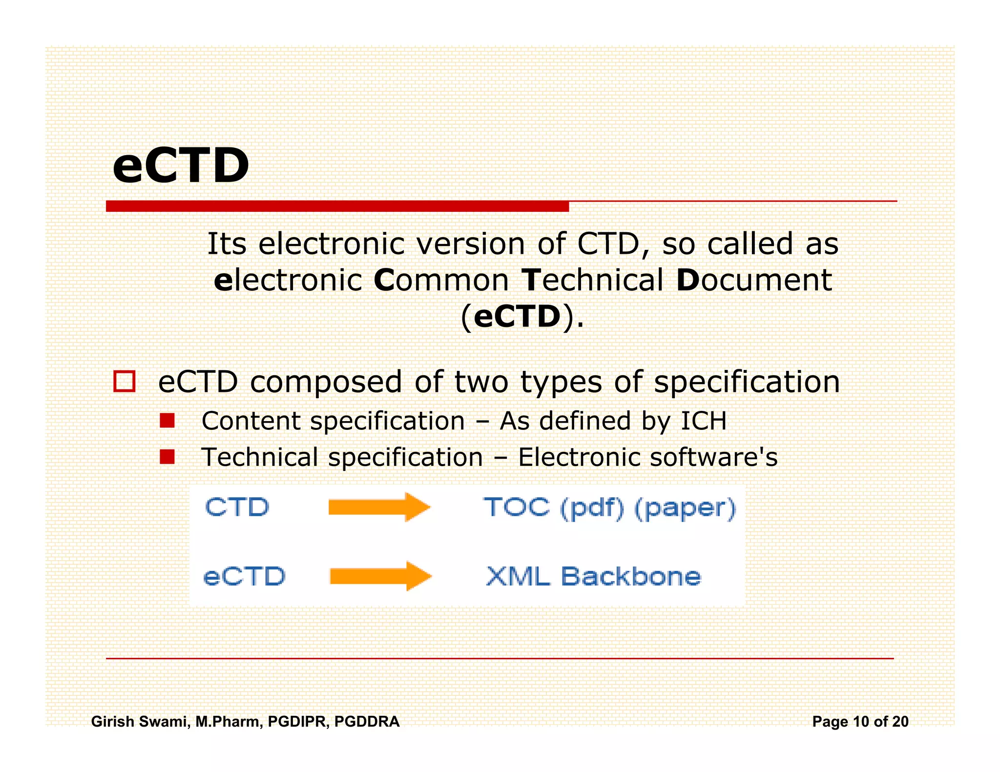 CTD and eCTD | PDF