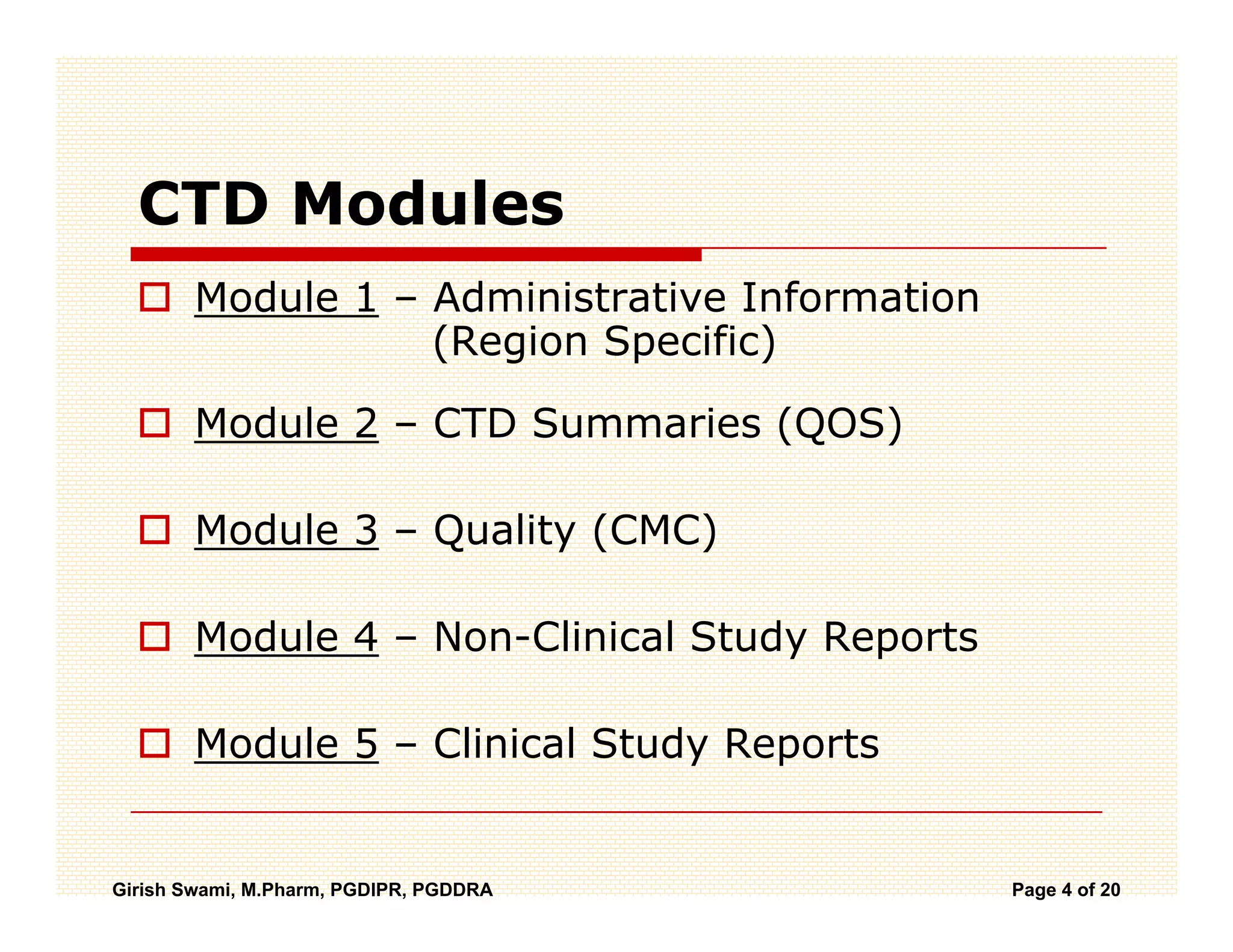 CTD and eCTD | PDF