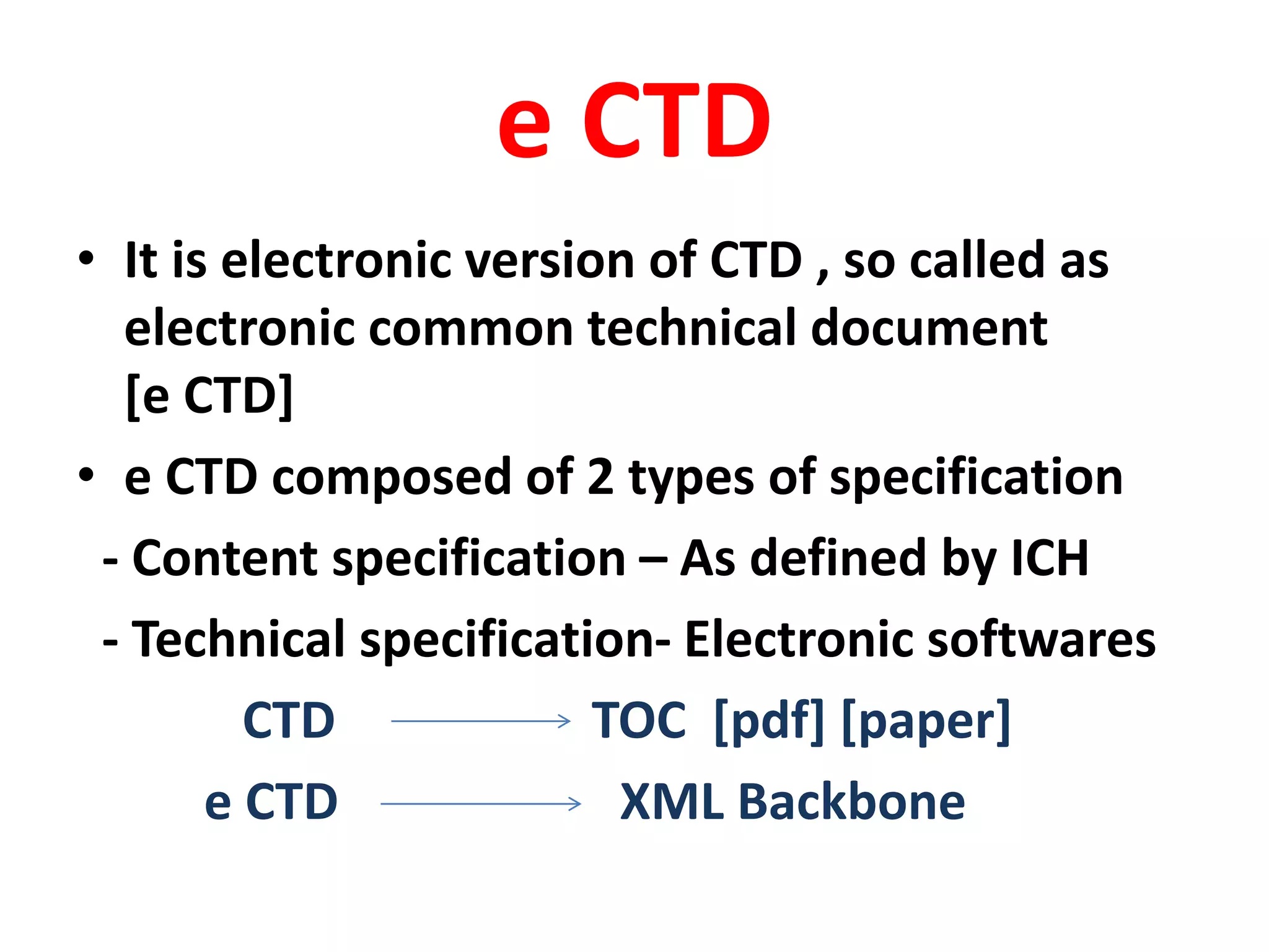 Ctd and e ctd | PPTX