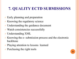 CTD AND ECTD IN QUALITY ASSURANCE BY INTHIYAZ RIPER | PPT