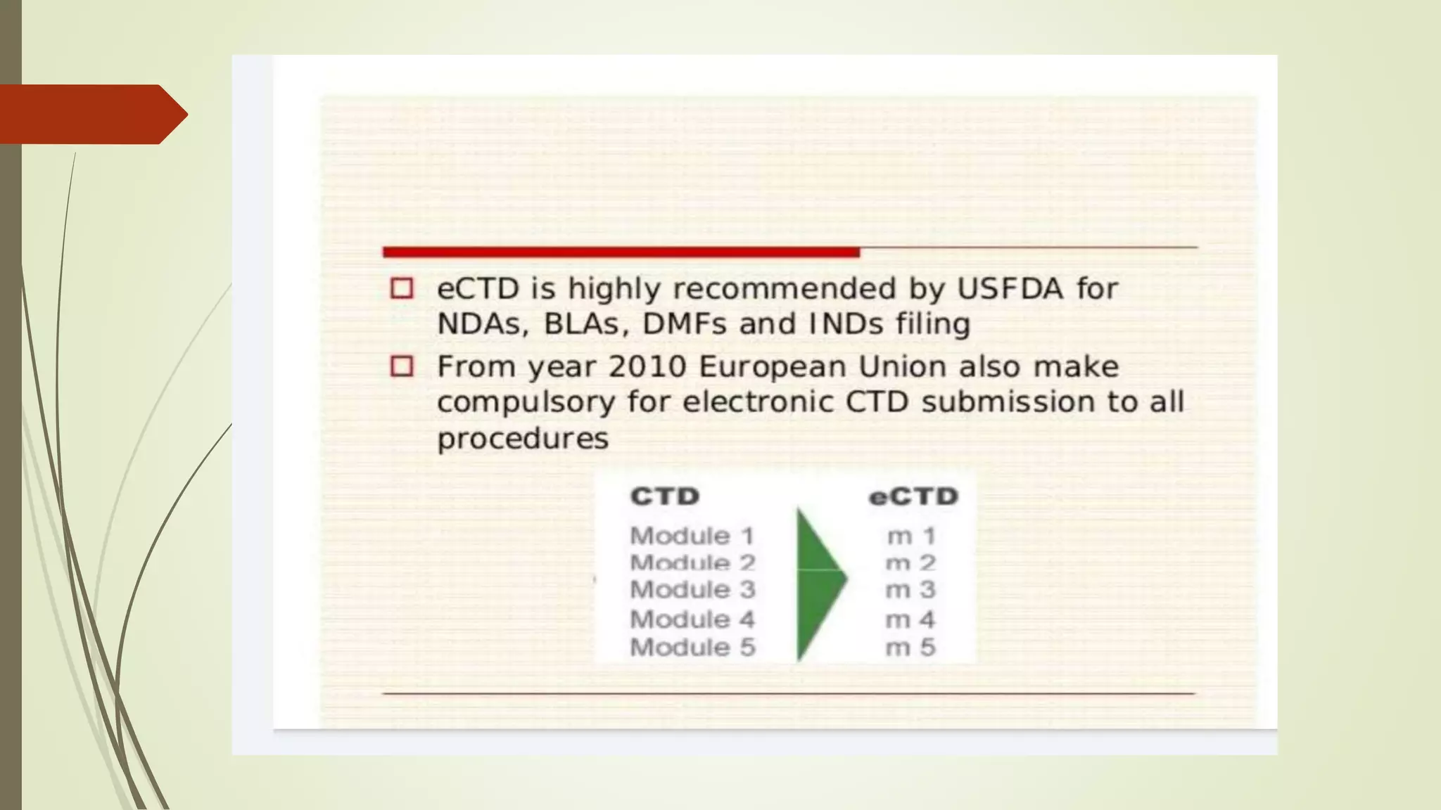 CTD and eCTD Format | PPTX
