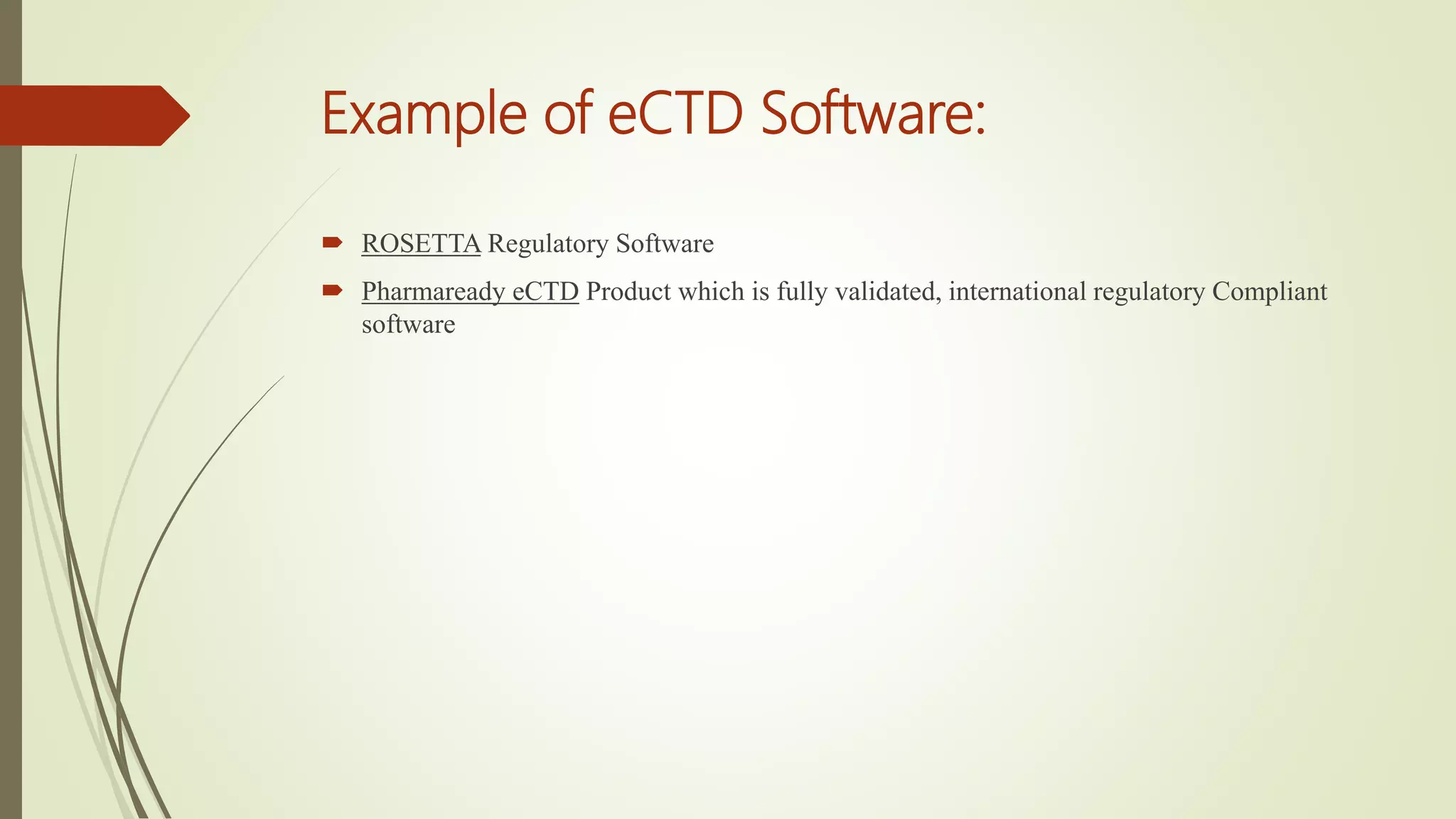 CTD and eCTD Format | PPTX