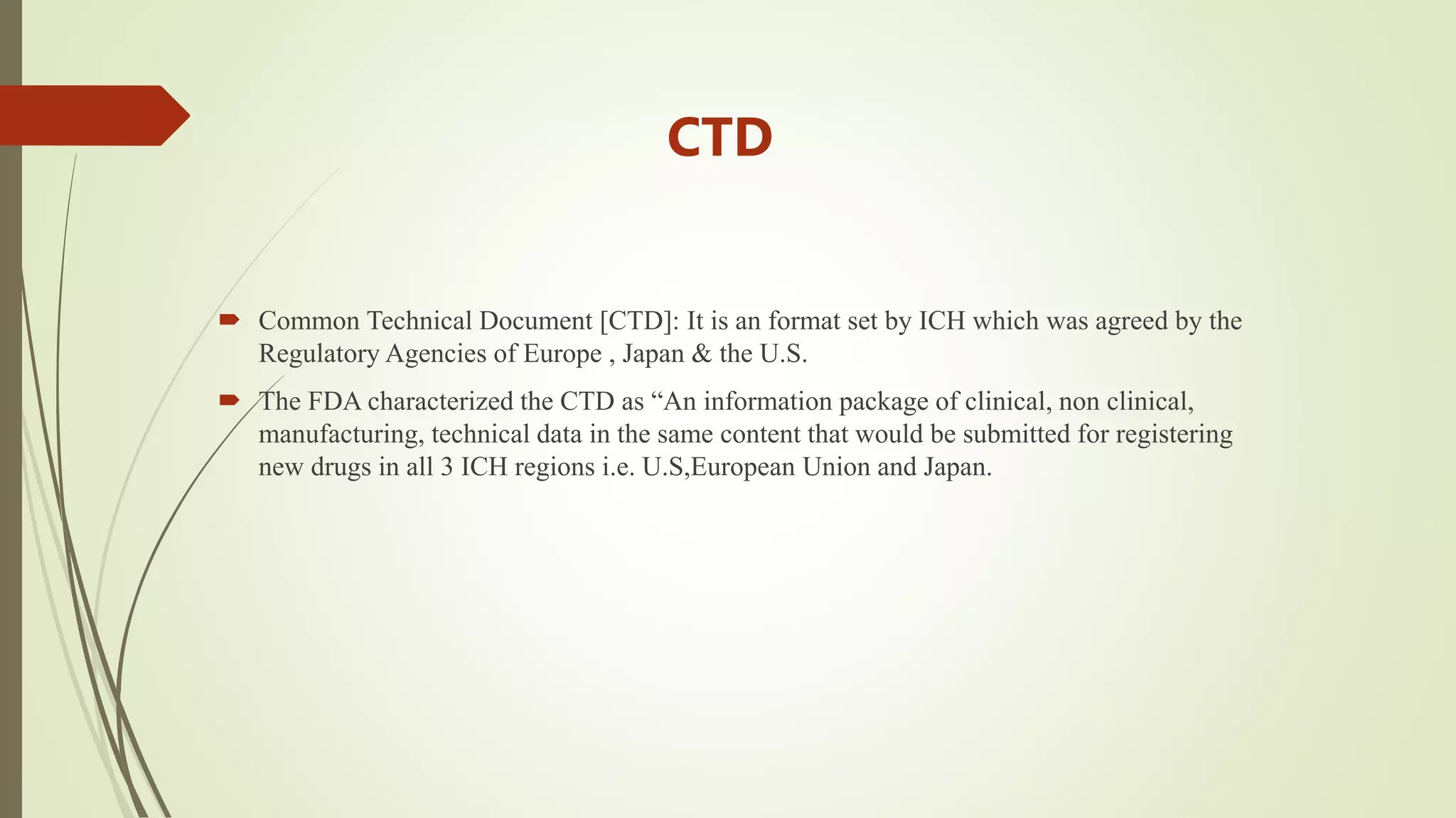 CTD and eCTD Format | PPTX