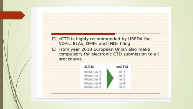 CTD and eCTD Format | PPTX | Pharmaceutical Industry | Industries