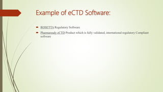 CTD and eCTD Format | PPTX