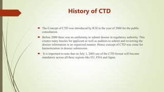 CTD and eCTD Format | PPTX