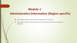CTD and eCTD Format | PPTX