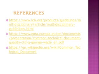 Common technical document | PPT