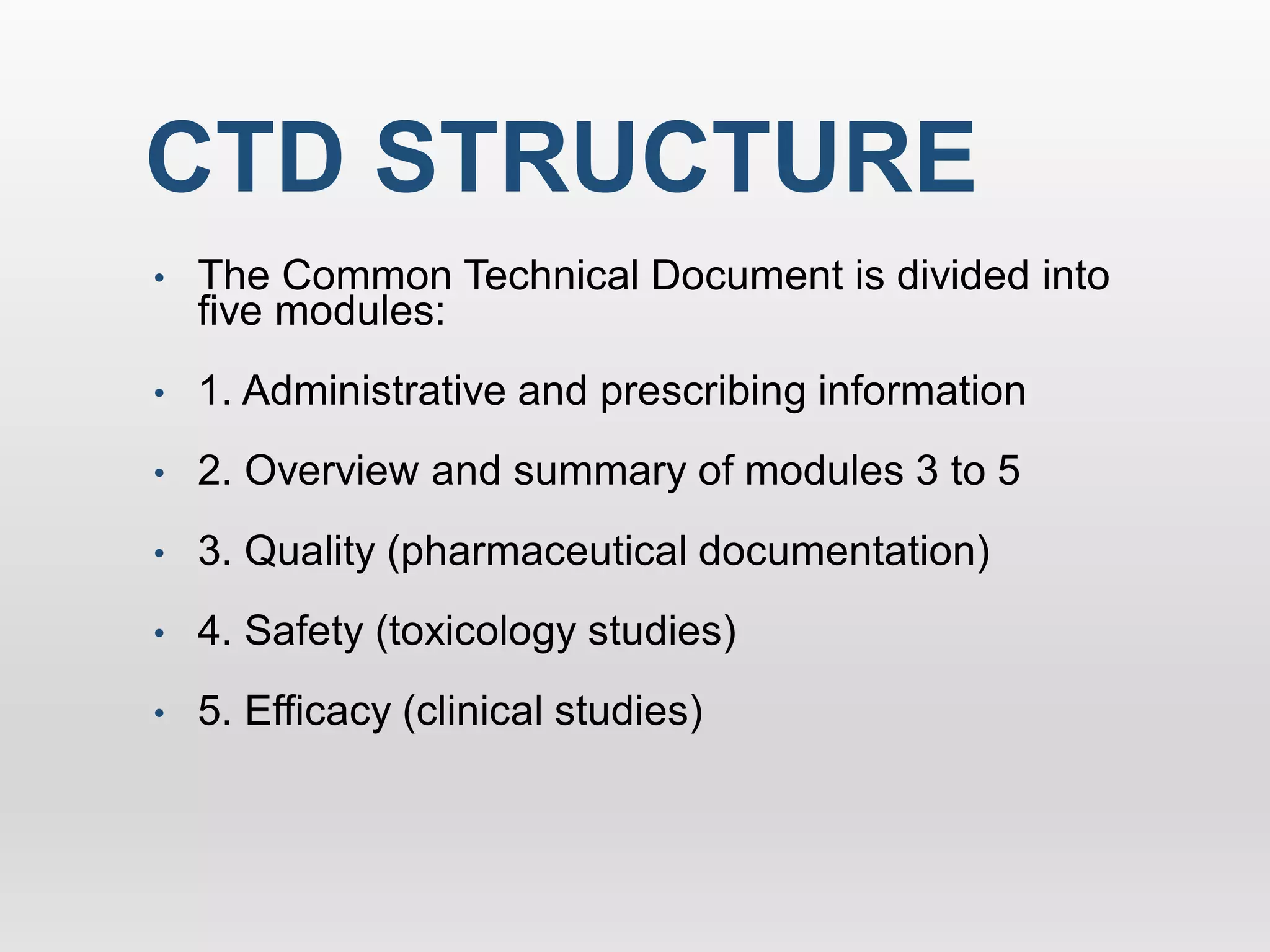 CTD (common technical document) | PPTX
