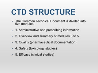 CTD (common technical document) | PPTX