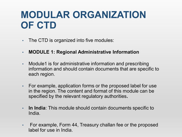 CTD (common technical document) | PPTX | Pharmaceutical Industry ...