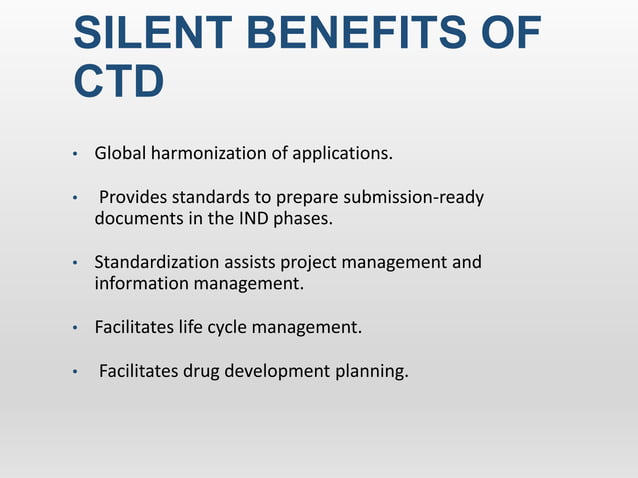 CTD (common technical document) | PPTX | Pharmaceutical Industry ...