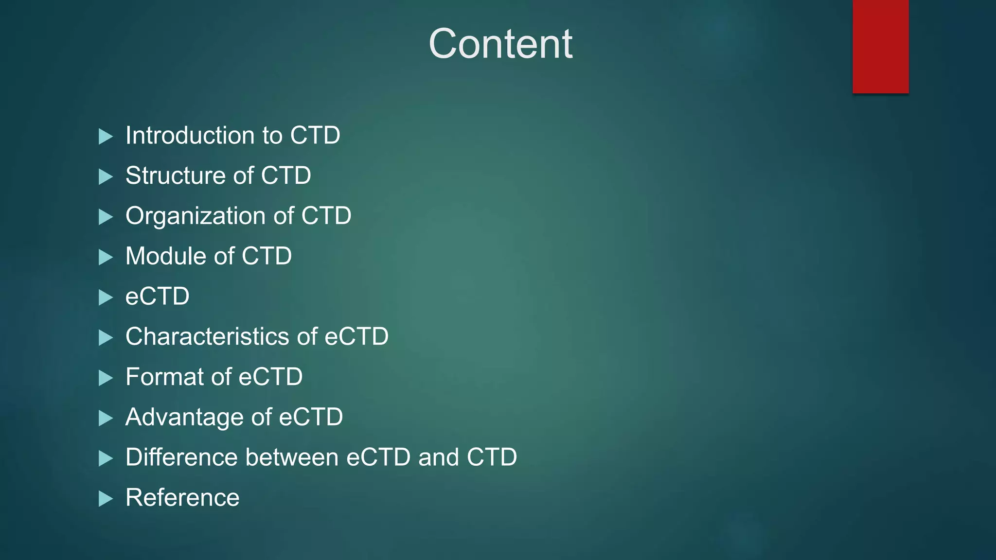 CTD and ECTD by Akshay Trivedi | PPTX