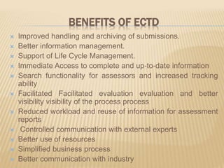 CTD & E-CTD | PPTX