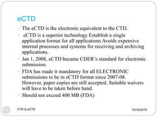 Ctd & ectd | PPTX
