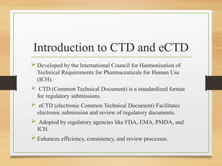 Regulatory Affairs CTD & eCTD Detailed overview .pptx