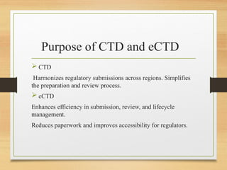 Regulatory Affairs CTD & eCTD Detailed overview .pptx