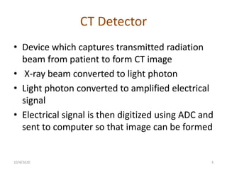 Ct Detectors | PPTX