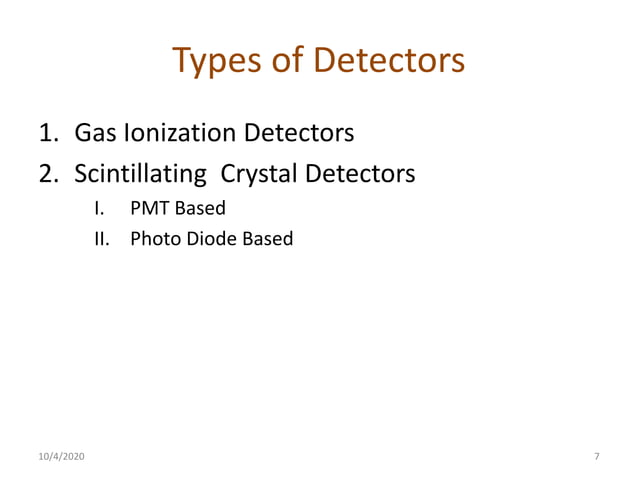 Ct Detectors | PPTX | Physics | Science