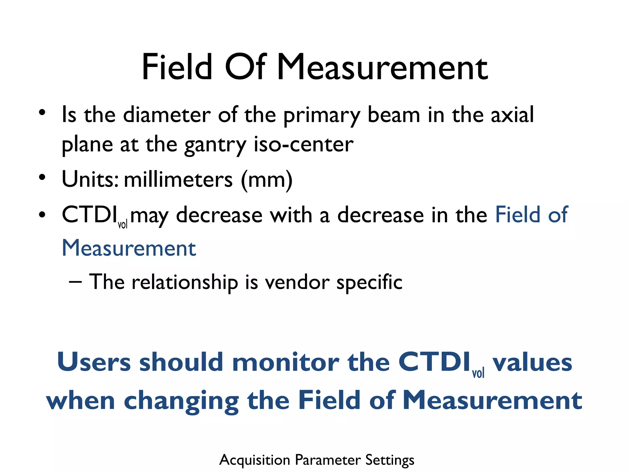 CTDI (Computed Tomography Dose Index | PPT