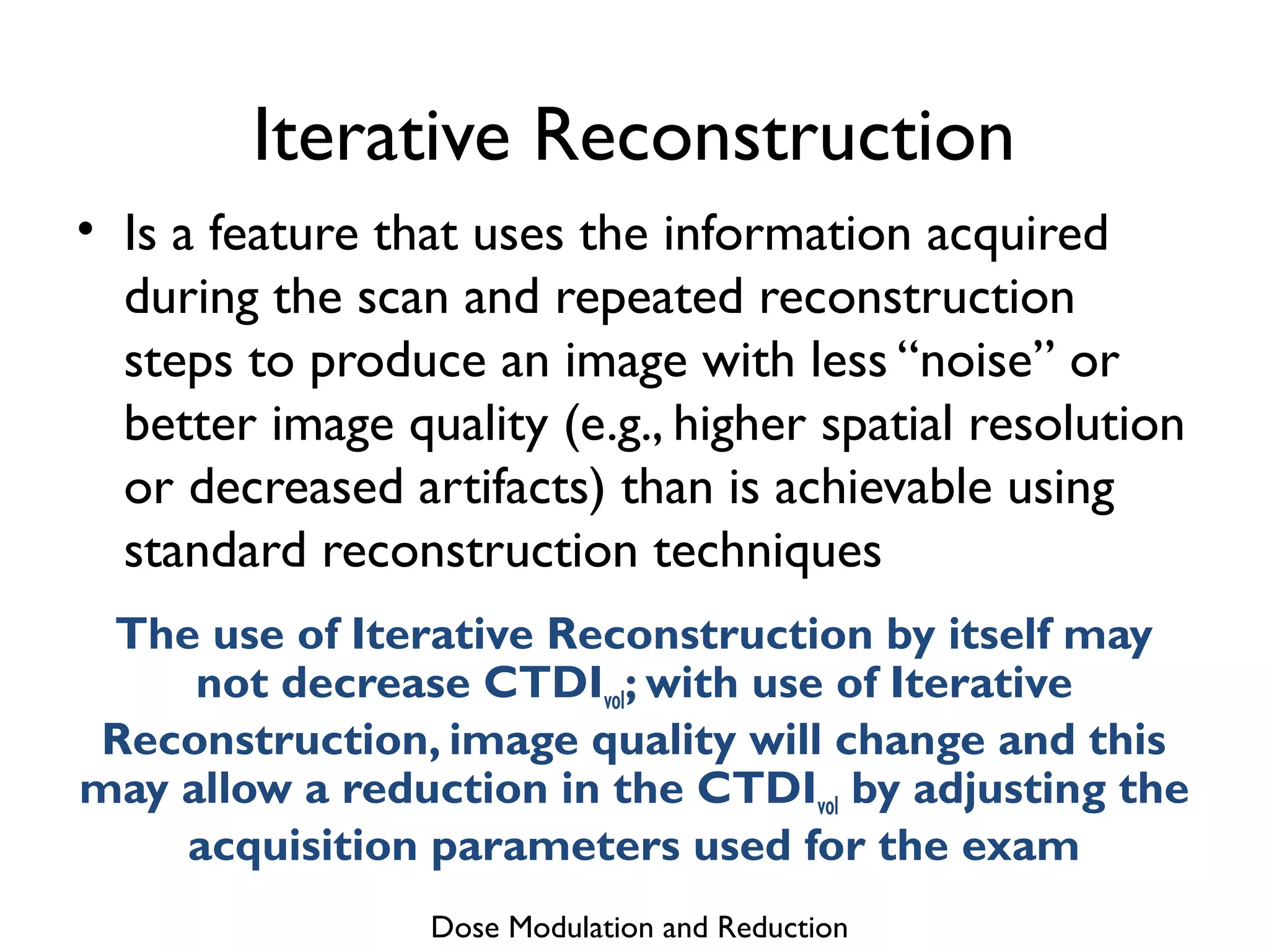 CTDI (Computed Tomography Dose Index | PPT
