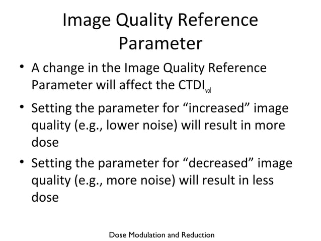 CTDI (Computed Tomography Dose Index | PPT